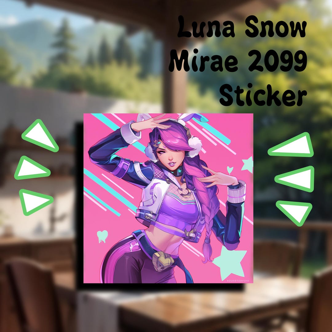 Luna Snow Anime Sticker: Water-resistant Vinyl Decal - Etsy