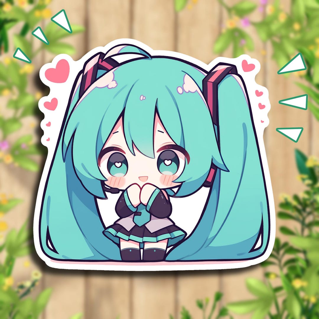 Miku Hatsune Chibi Sticker - Etsy