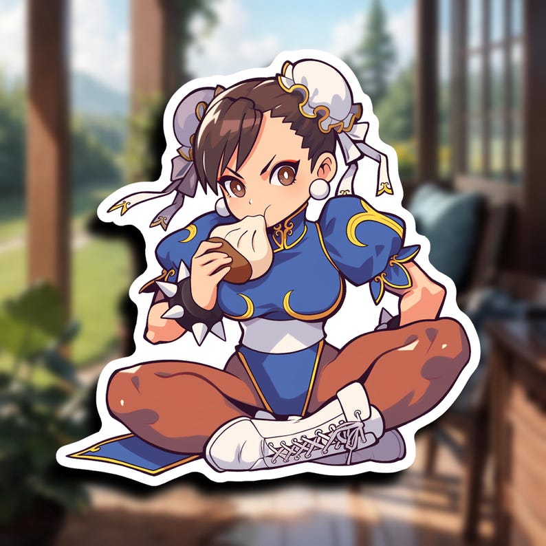 Chun-li Sticker: Street Fighter Anime Decal - Etsy