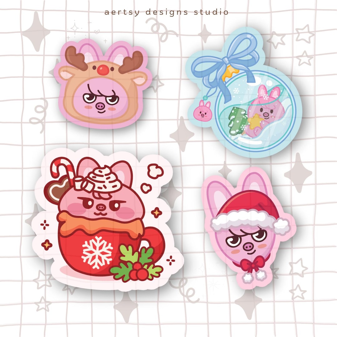 Dwaekki Skzoo 3 Set of Stickers | Holographic Star Vinyl Sticker - Etsy