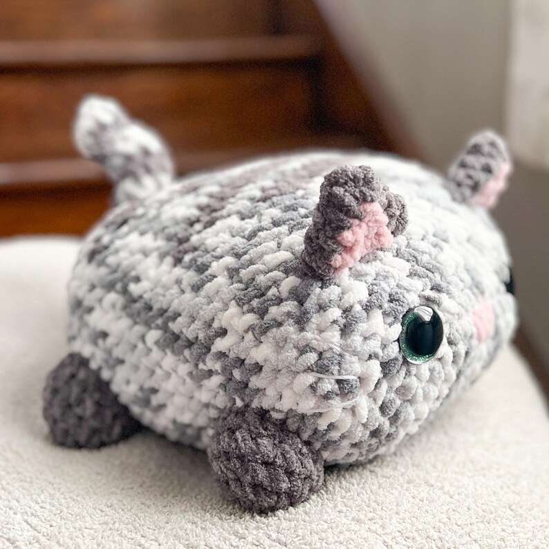 Crochet Stackable Squishy Cat Plushie - Etsy