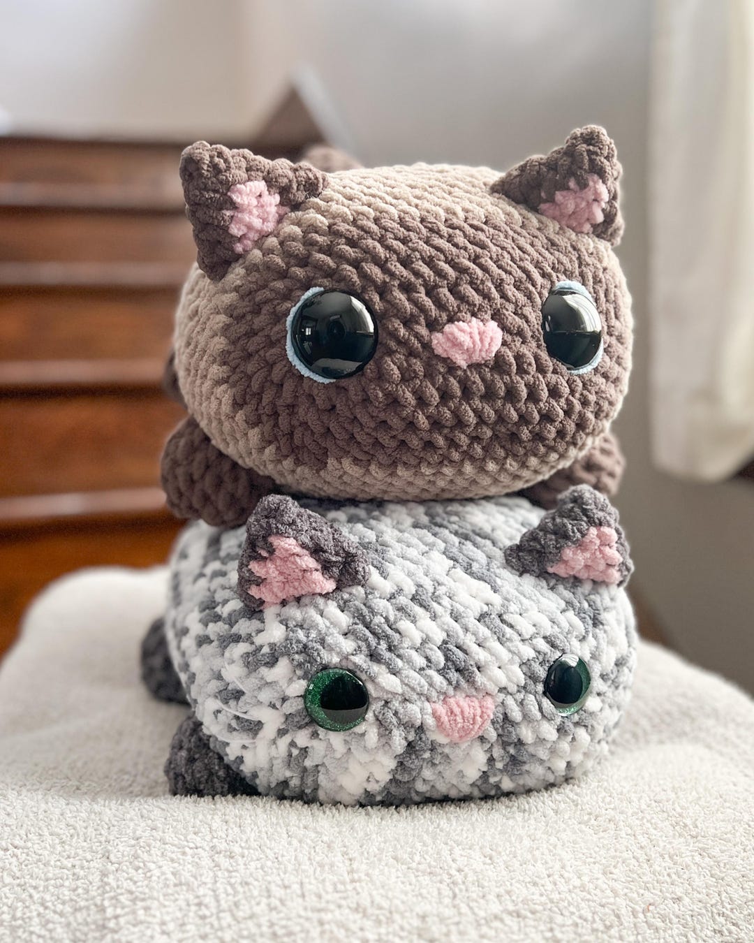 Crochet Stackable Squishy Cat Plushie - Etsy