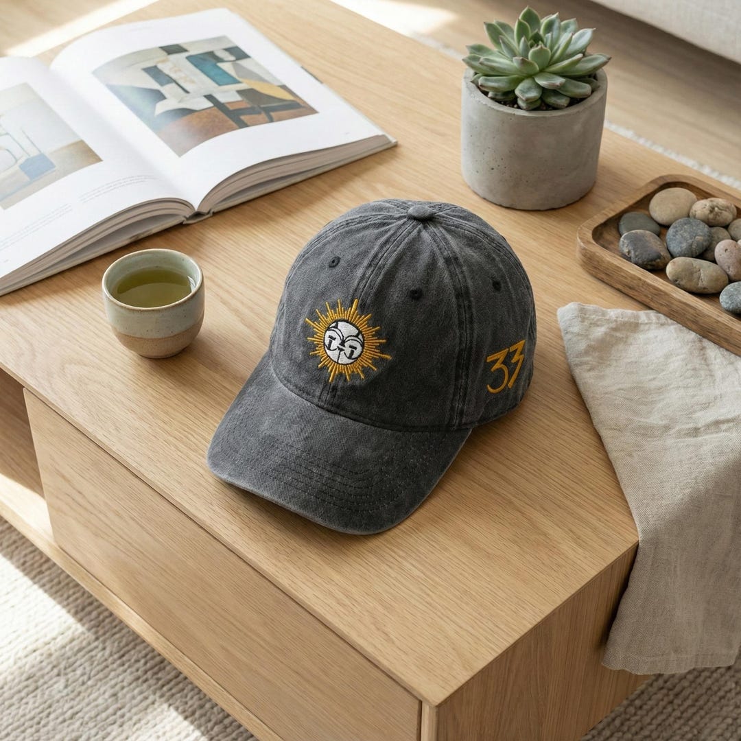 Clair Obscur Expedition 33 Embroidered Hat, Gamer Dad Cap, Video Game ...