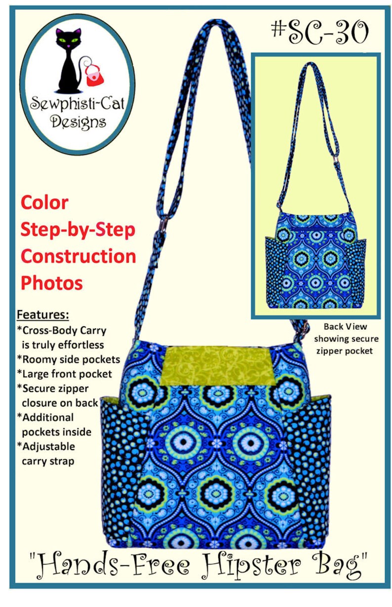 SC-30 "hands-free Hipster Bag" - PDF Pattern - Etsy