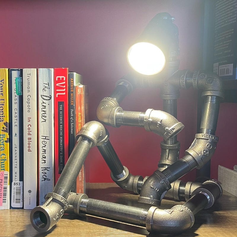 Industrial Pipe Lamp - Etsy