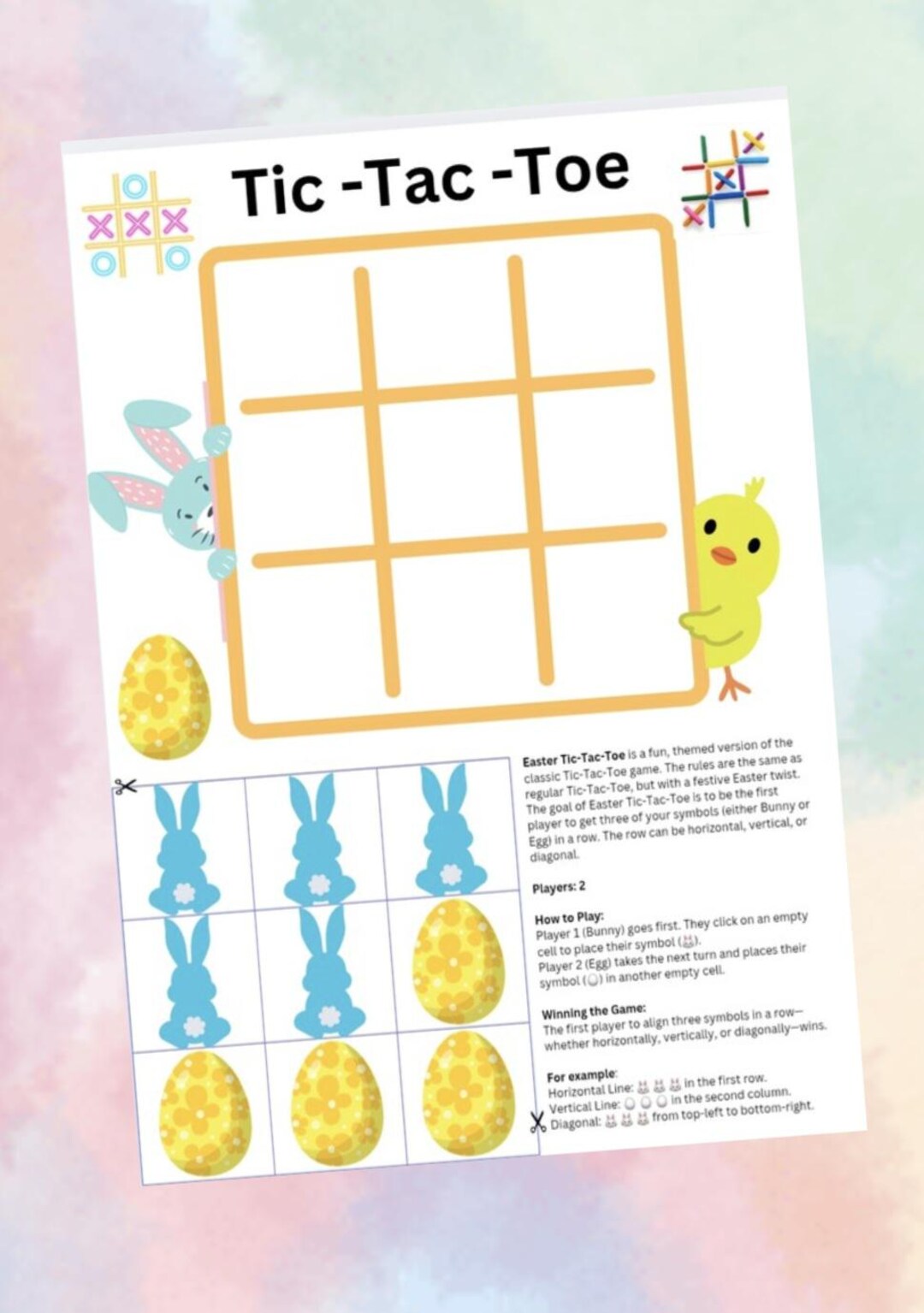 Tic-tac-toe Easter Edition - Etsy