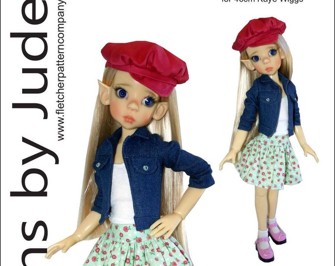 1/4 MSD BJD Doll Cute Casual Vest & Jeans Overalls Set Pdf Scaled E ...