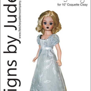 PDF Regency Dress Doll Clothes Sewing Pattern for 10" Tiny Coquette ...