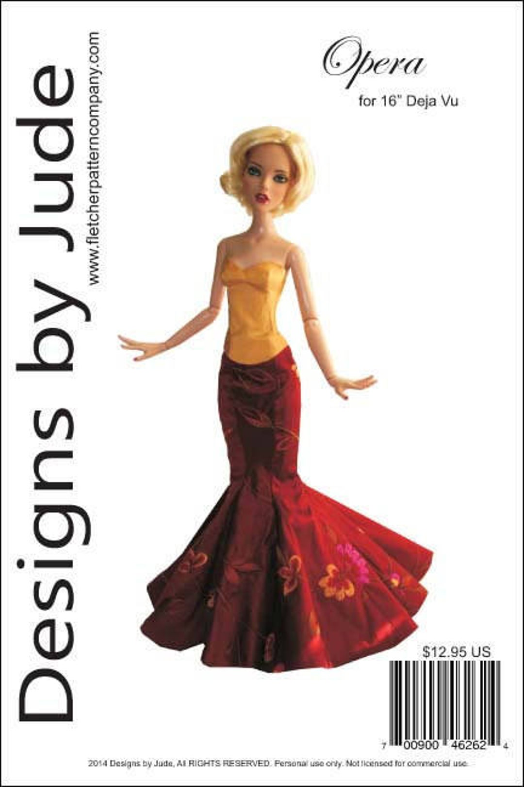 PDF Opera Doll Clothes Sewing Pattern for 16" Deja Vu Dolls Tonner - Etsy
