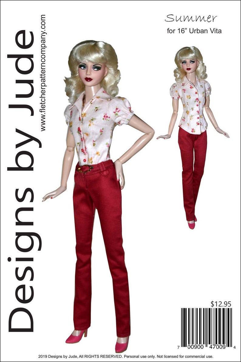 PDF Summer Top & Pants Clothing Pattern for 16 Urban - Etsy