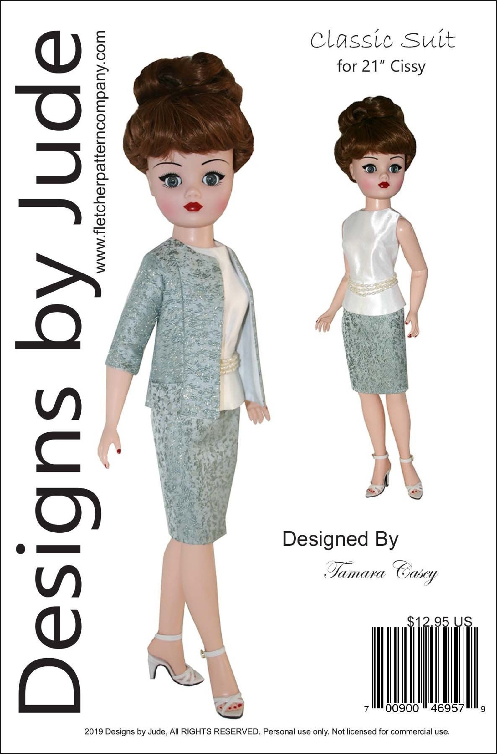 Classic Suit Doll Clothes Sewing Pattern for 21 Madame - Etsy