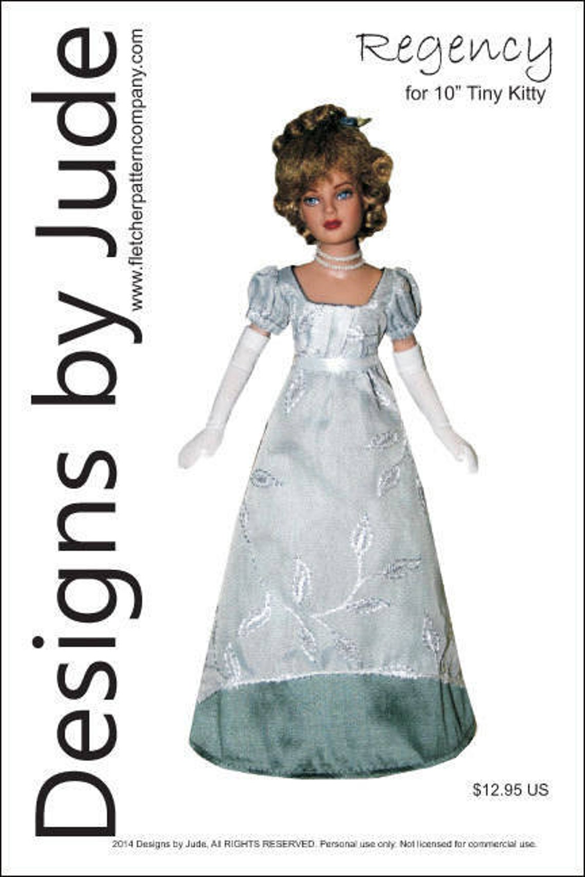 PDF Regency Dress Doll Clothes Sewing Pattern for 10 - Etsy