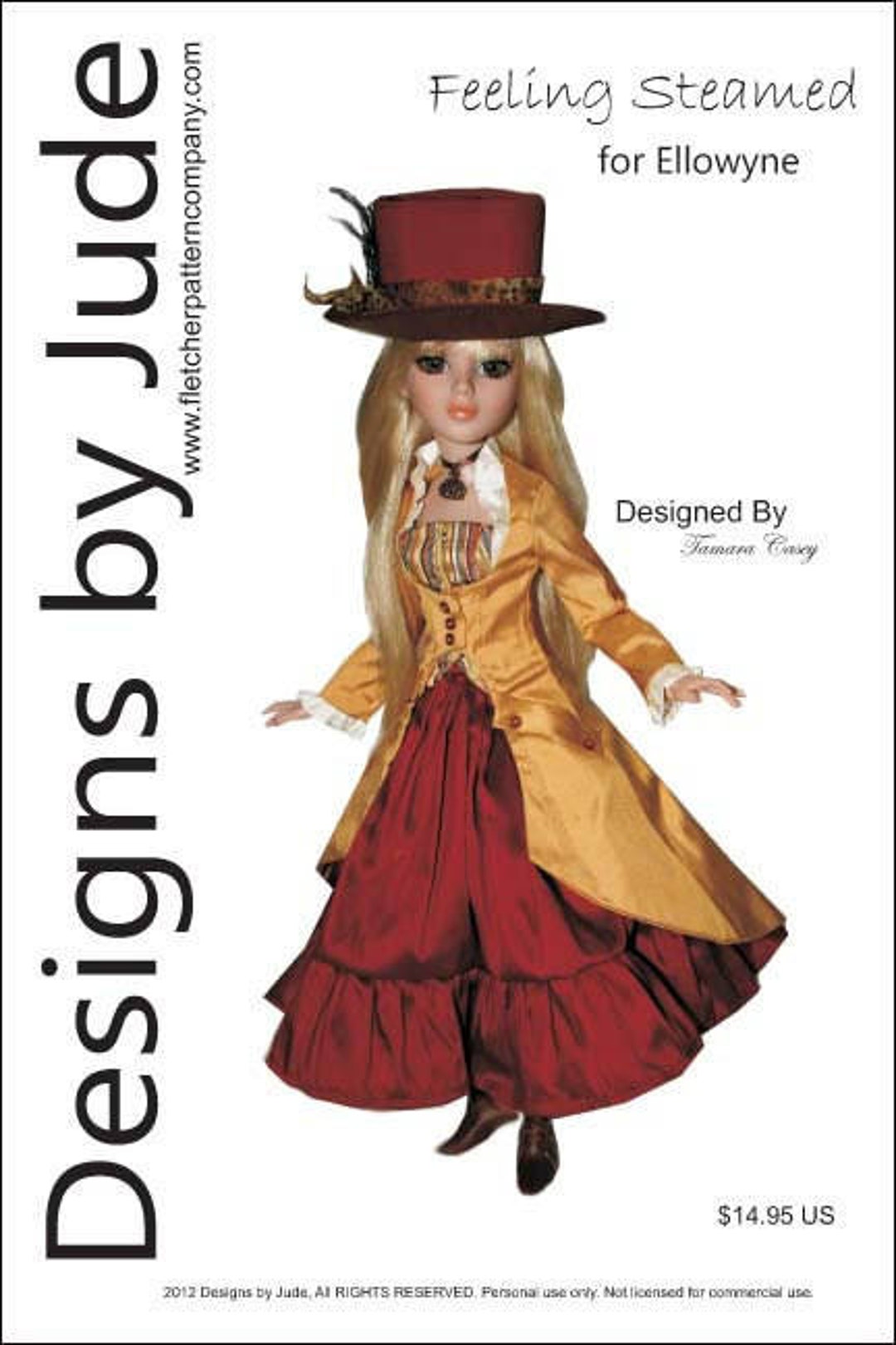 PDF Feeling Steamed Steampunk Doll Clothes Sewing Pattern for Ellowyne ...