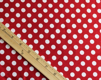 Retro Red Floral Fabric Retro Flowers by Laurawrightstudio Geometric ...