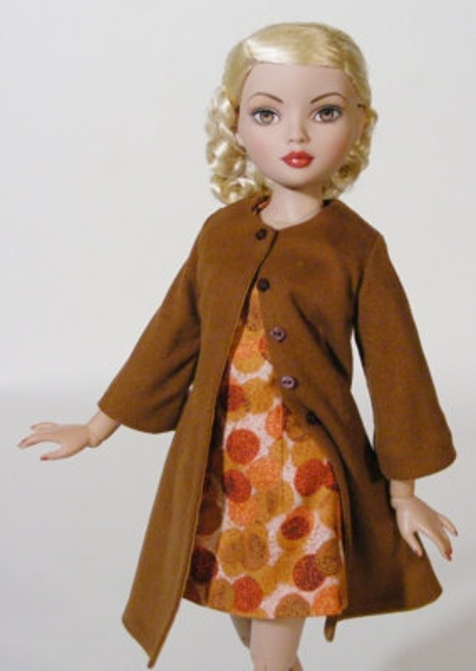 PDF Doll Clothes Sewing Pattern for Ellowyne, Autumn Spell Dress & Coat ...