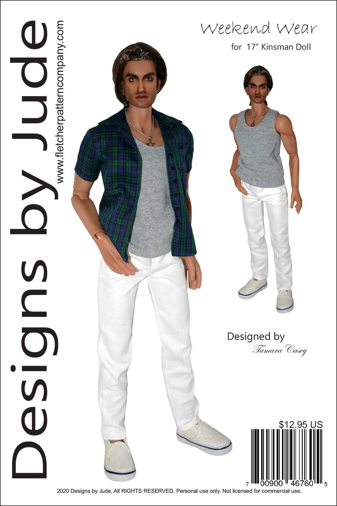 PDF Doll Clothes Sewing Pattern for 17" Kinsman Dolls Kingdom Doll ...