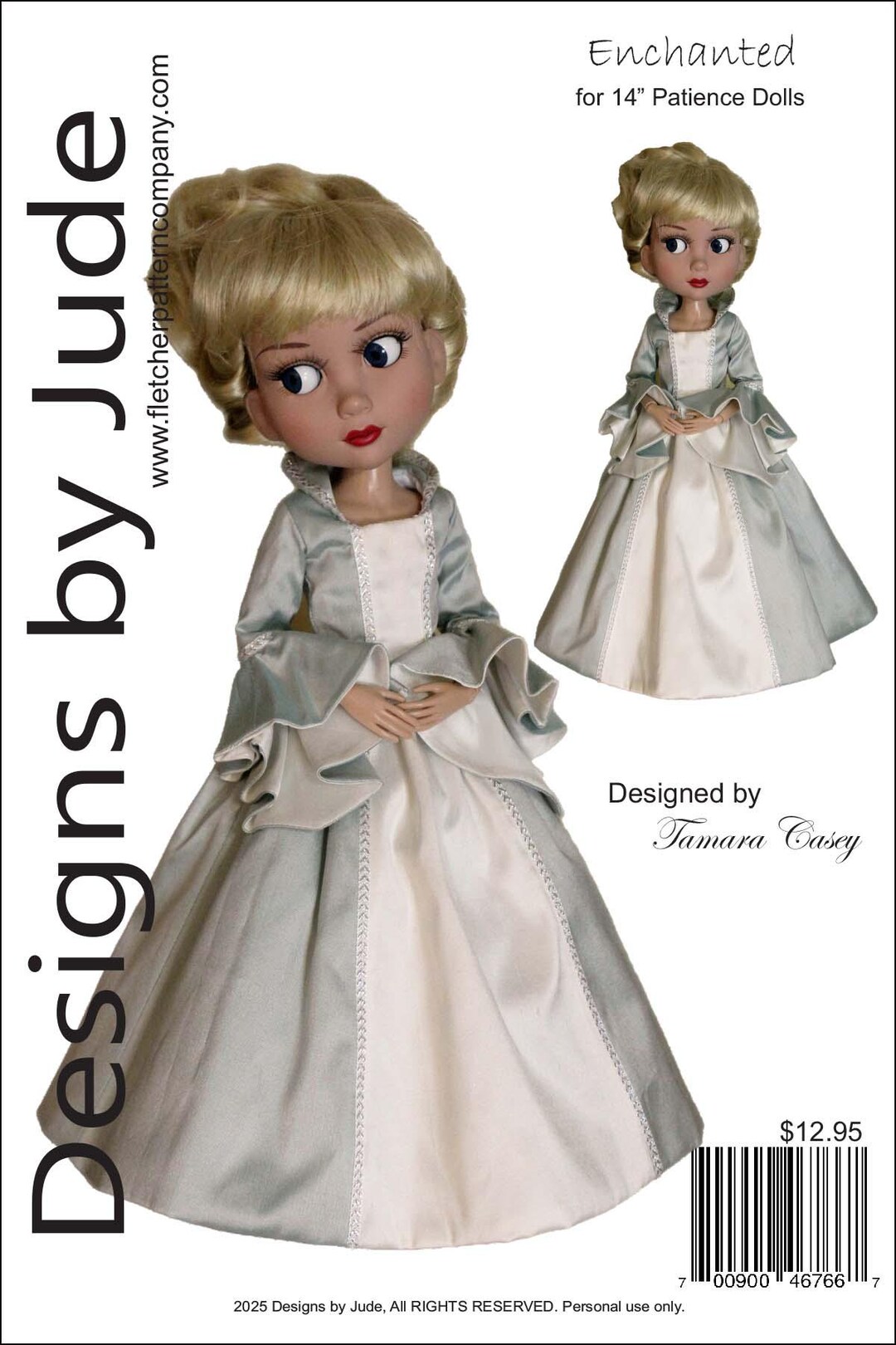 PDF Enchanted Court Gown Pattern for 14" Patience Dolls Tonner - Etsy