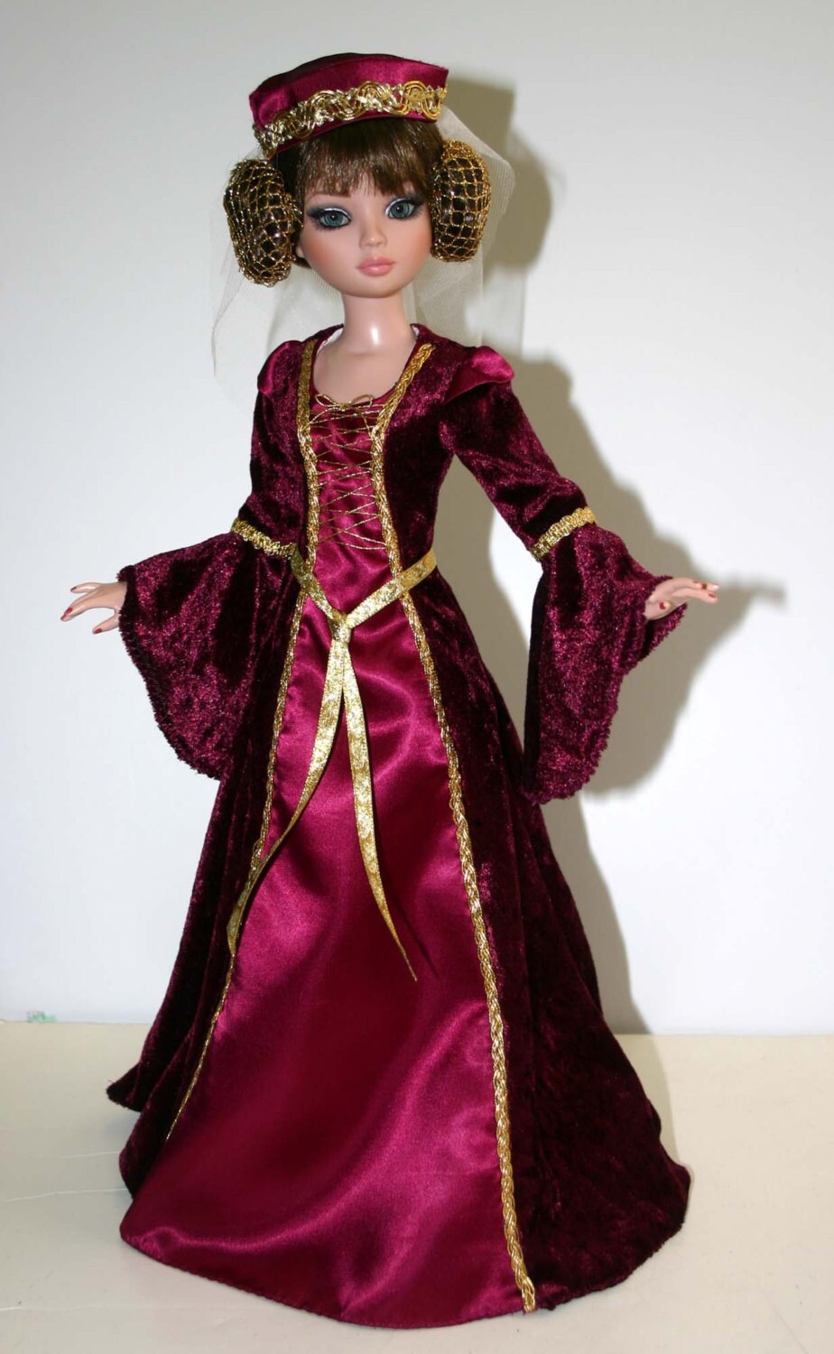 Medieval Gown Doll Clothes Sewing Pattern for 16" Ellowyne Wilde Dolls ...