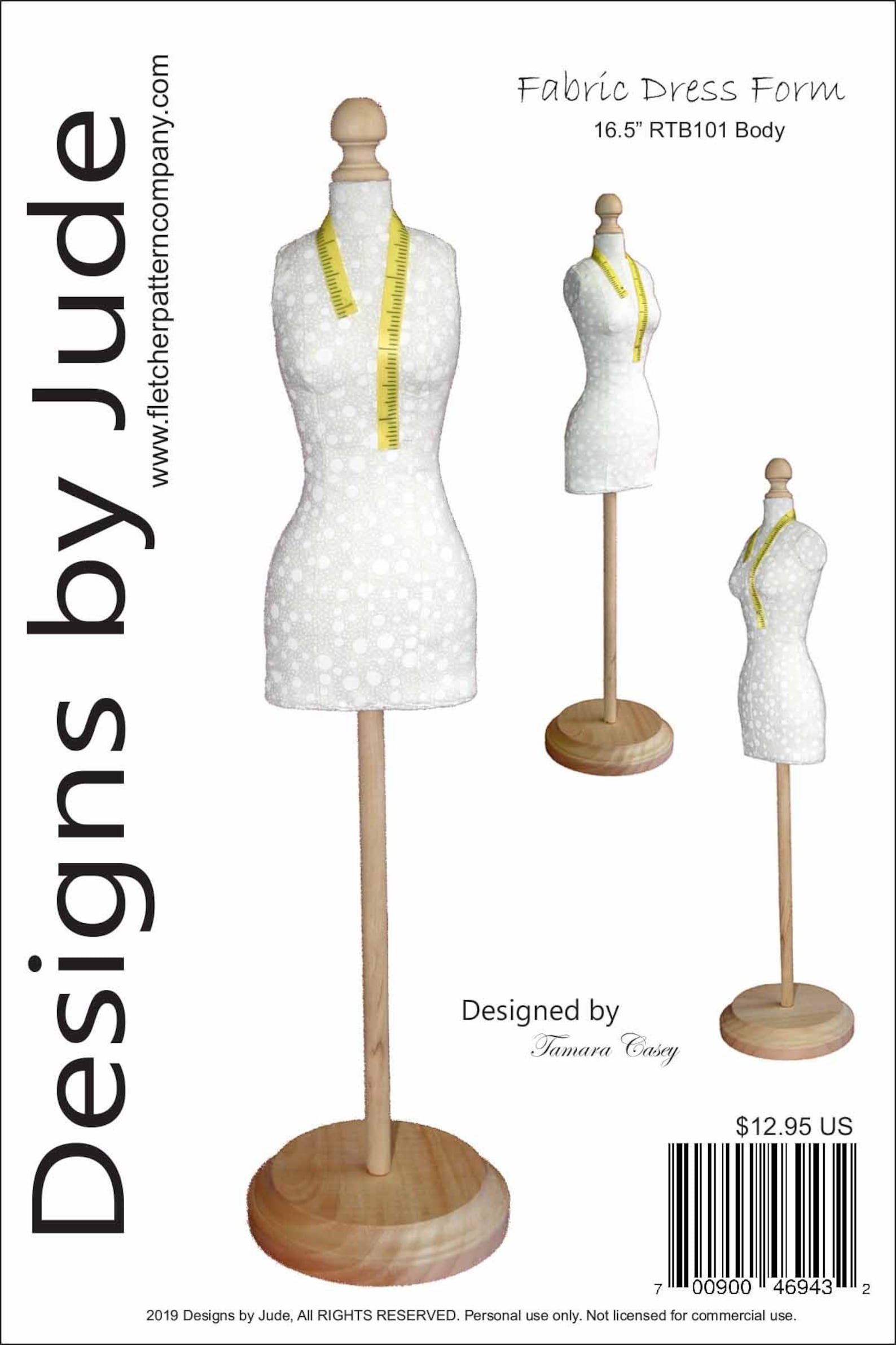 PDF Fabric Dress Form Sewing Pattern for 16.5 RTB101 | Etsy