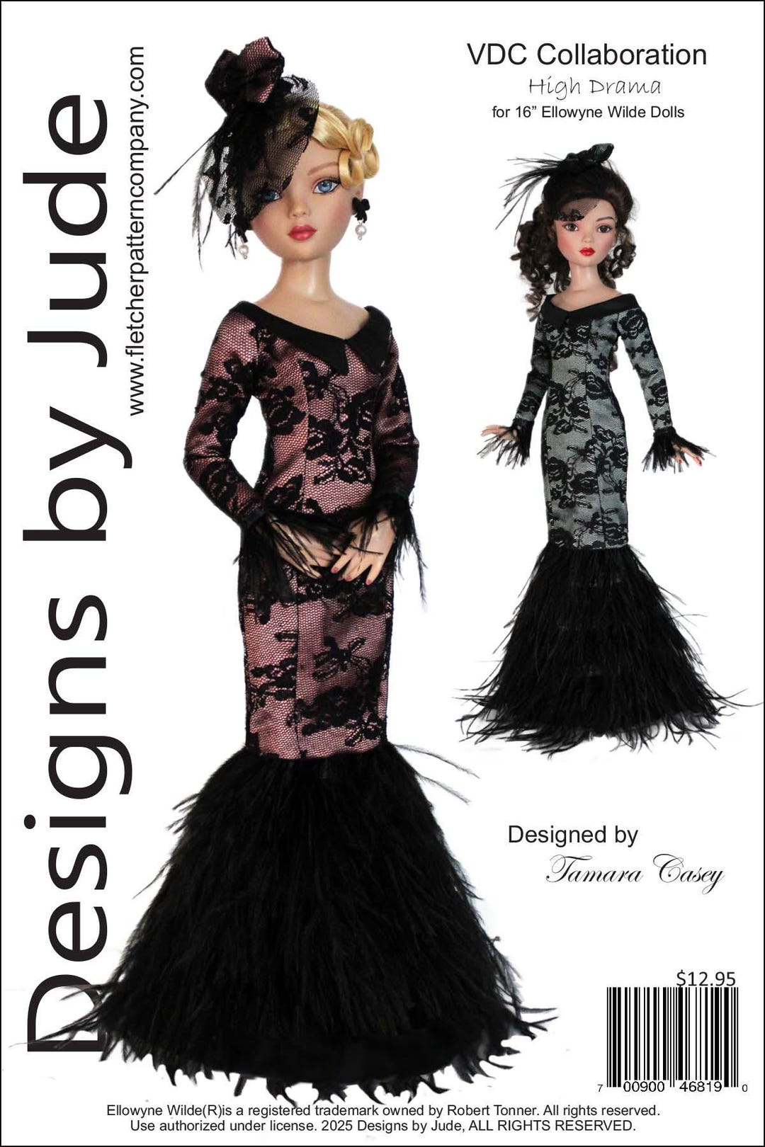 Doll Clothes Sewing Pattern for Ellowyne & Neema Dolls Tonner, High ...