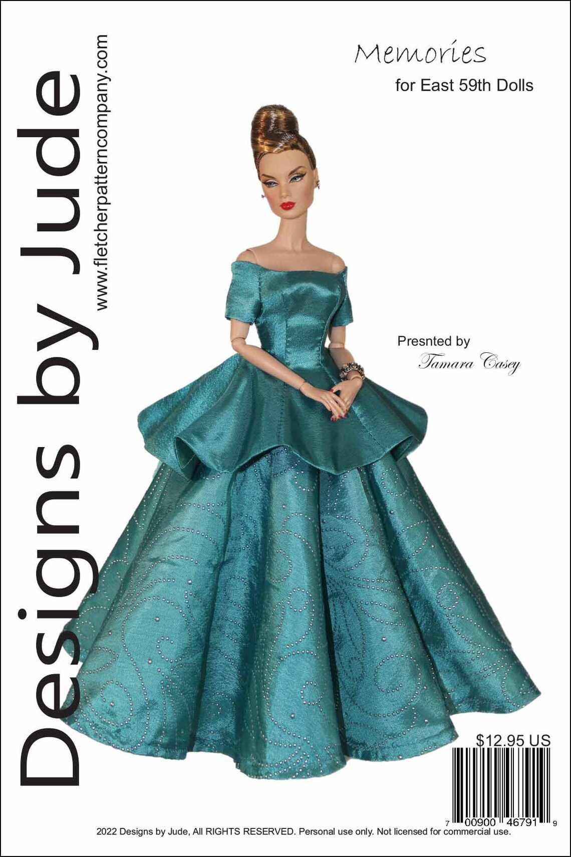 PDF Memories Doll Clothes Sewing Pattern for 12" East 59th Integrity ...