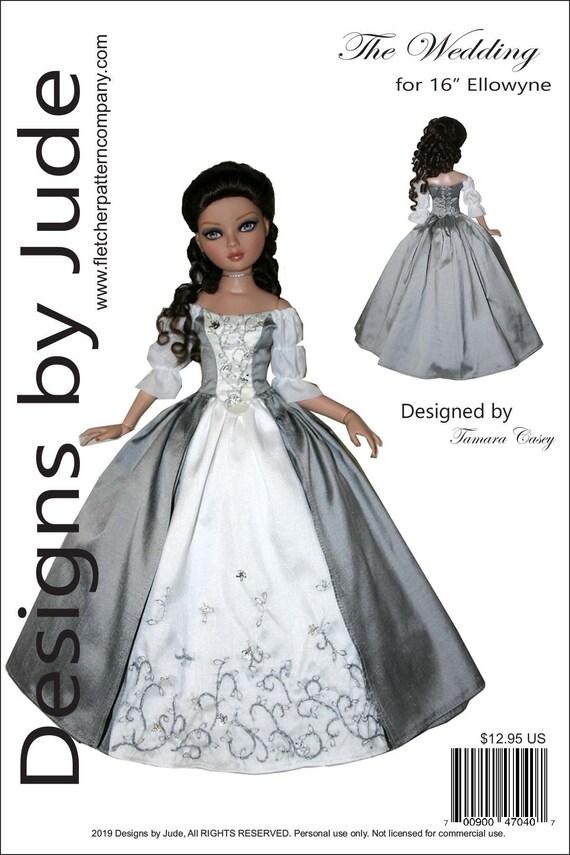 Sewing & Needlecraft Outlander Wedding Doll Clothes Sewing Pattern for ...