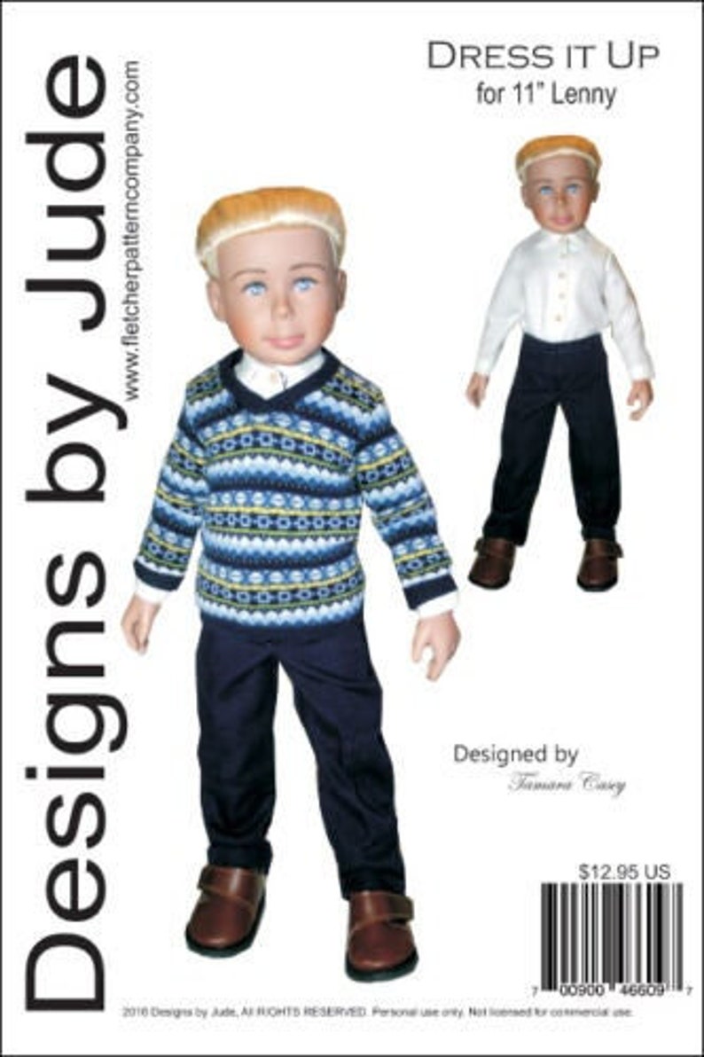 PDF Dress It up Doll Clothes Sewing Pattern for 11 - Etsy