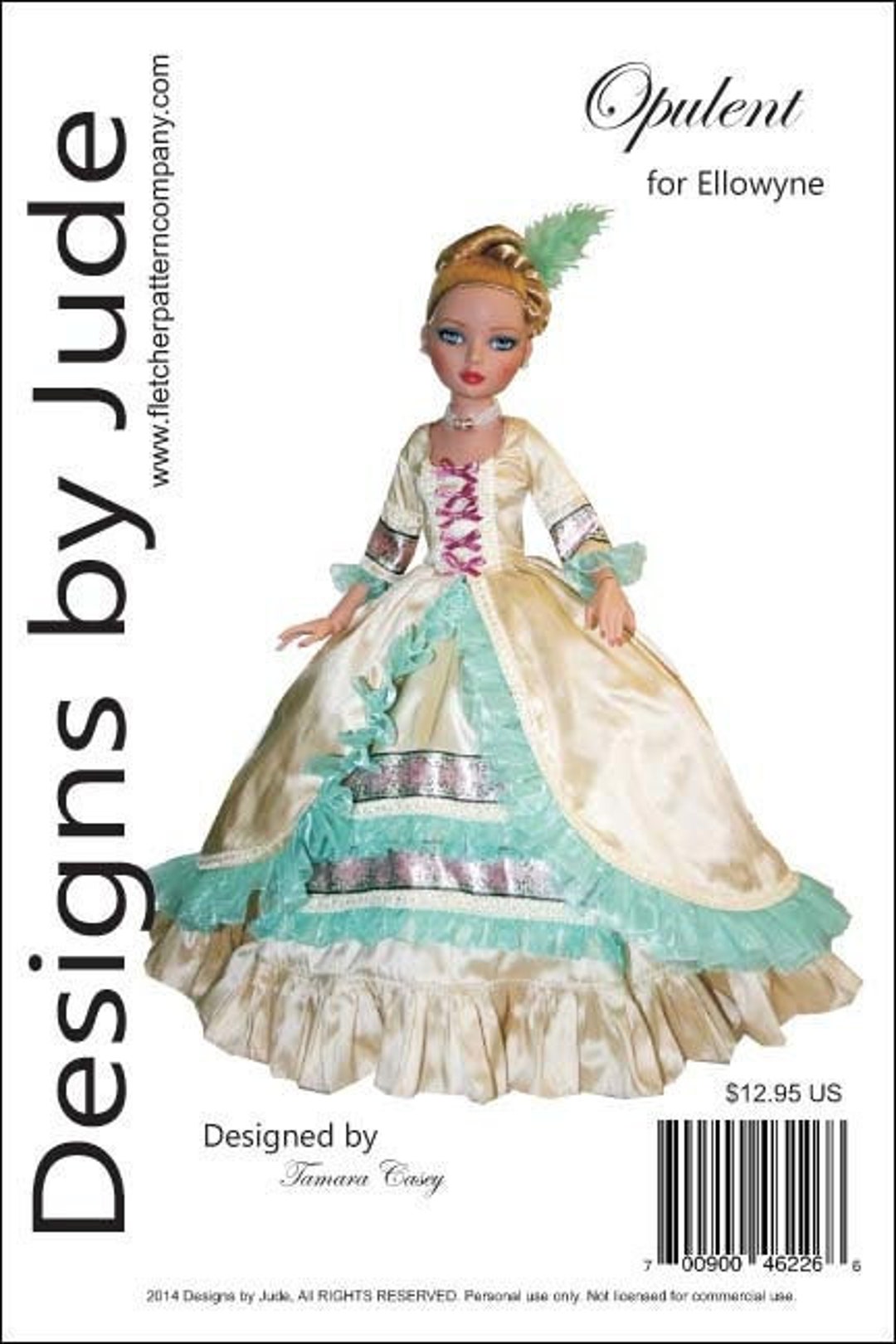 PDF Opulent Gown Pattern for 16" Ellowyne Wilde Dolls Tonner - Etsy