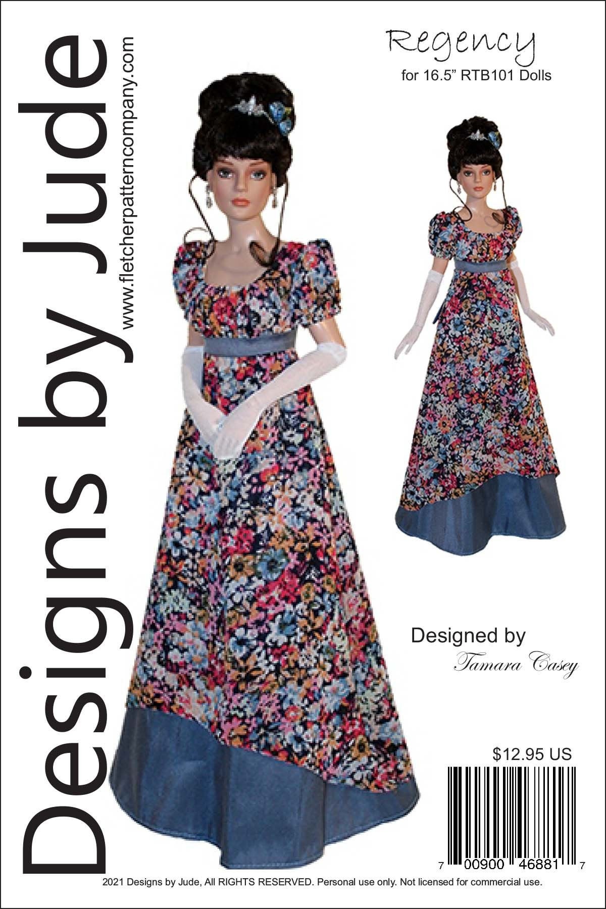 Regency Doll Clothes Sewing Pattern for 16.5 RTB101 Body - Etsy