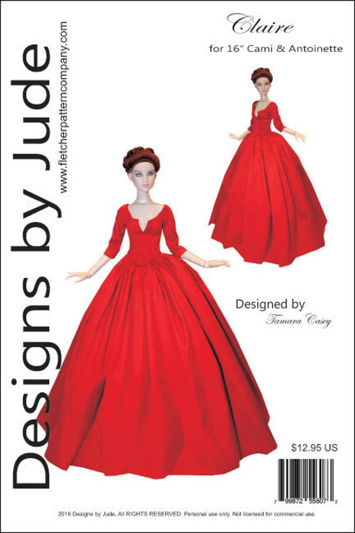 PDF Outlander Claire Dress Doll Clothes Sewing Pattern for | Etsy