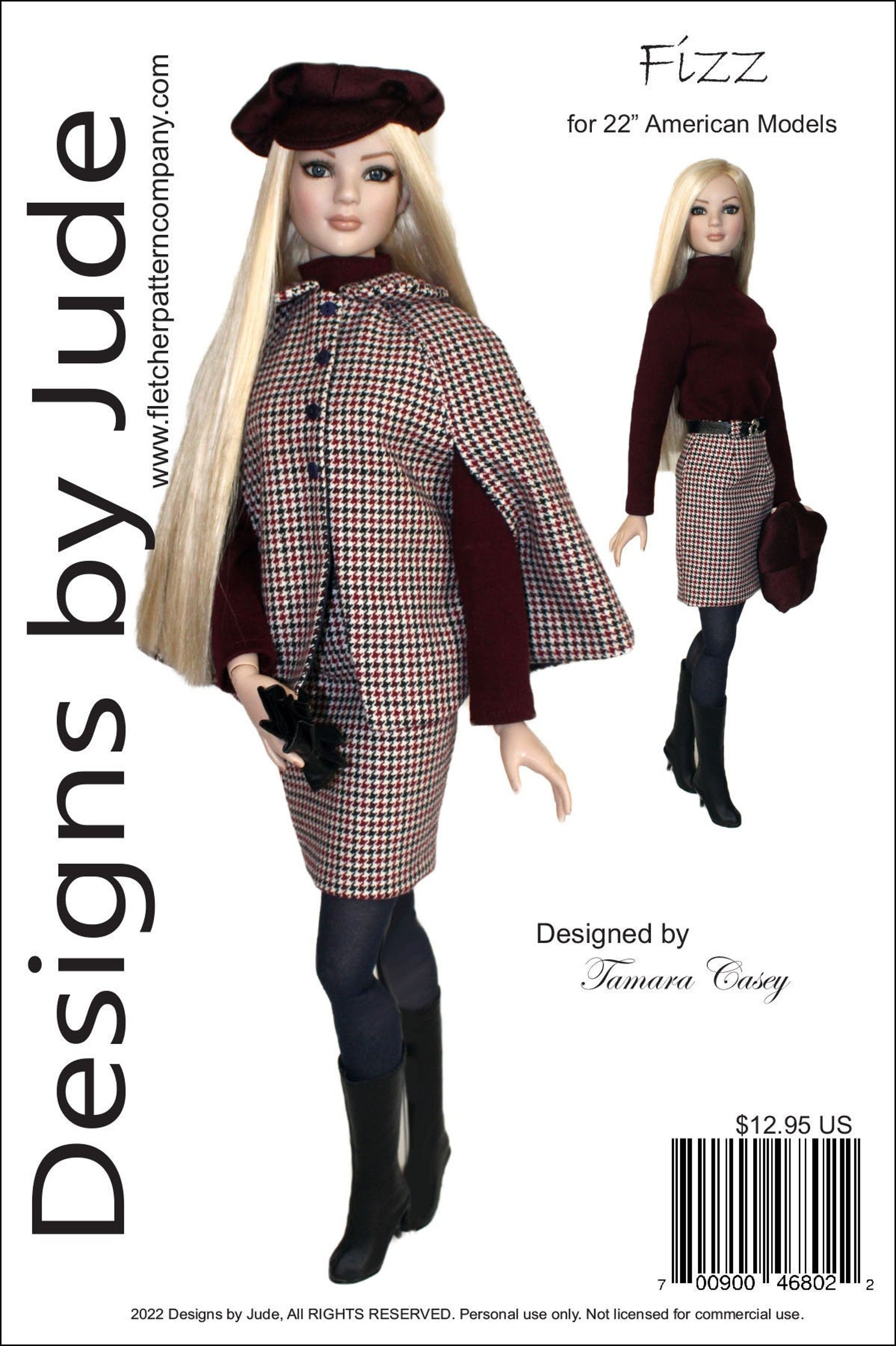 PDF Fizz Doll Clothes Sewing Pattern for 22 American - Etsy