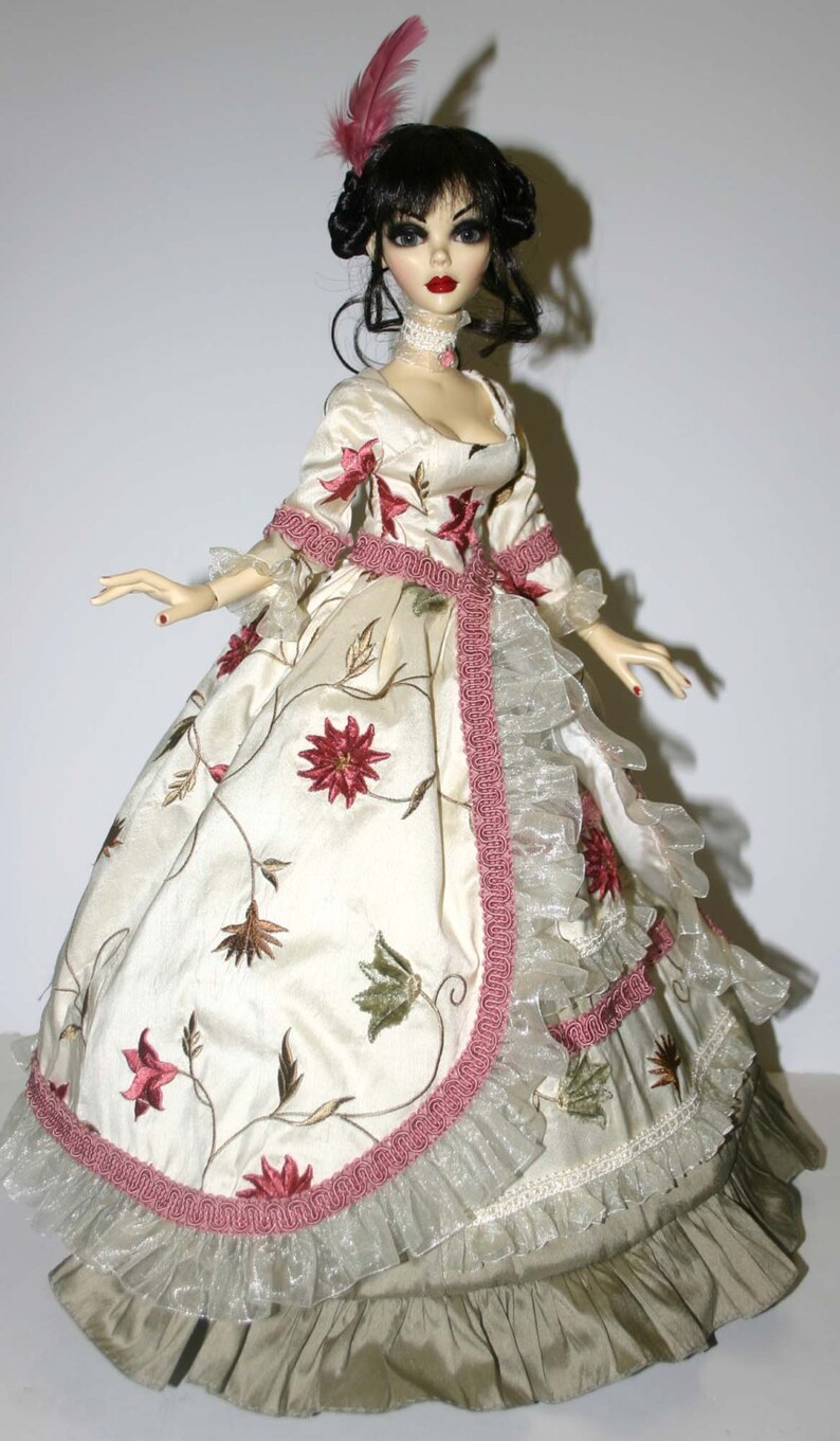 Opulent Gown Doll Clothes Sewing Pattern for 18.25" Evangeline Ghastly ...