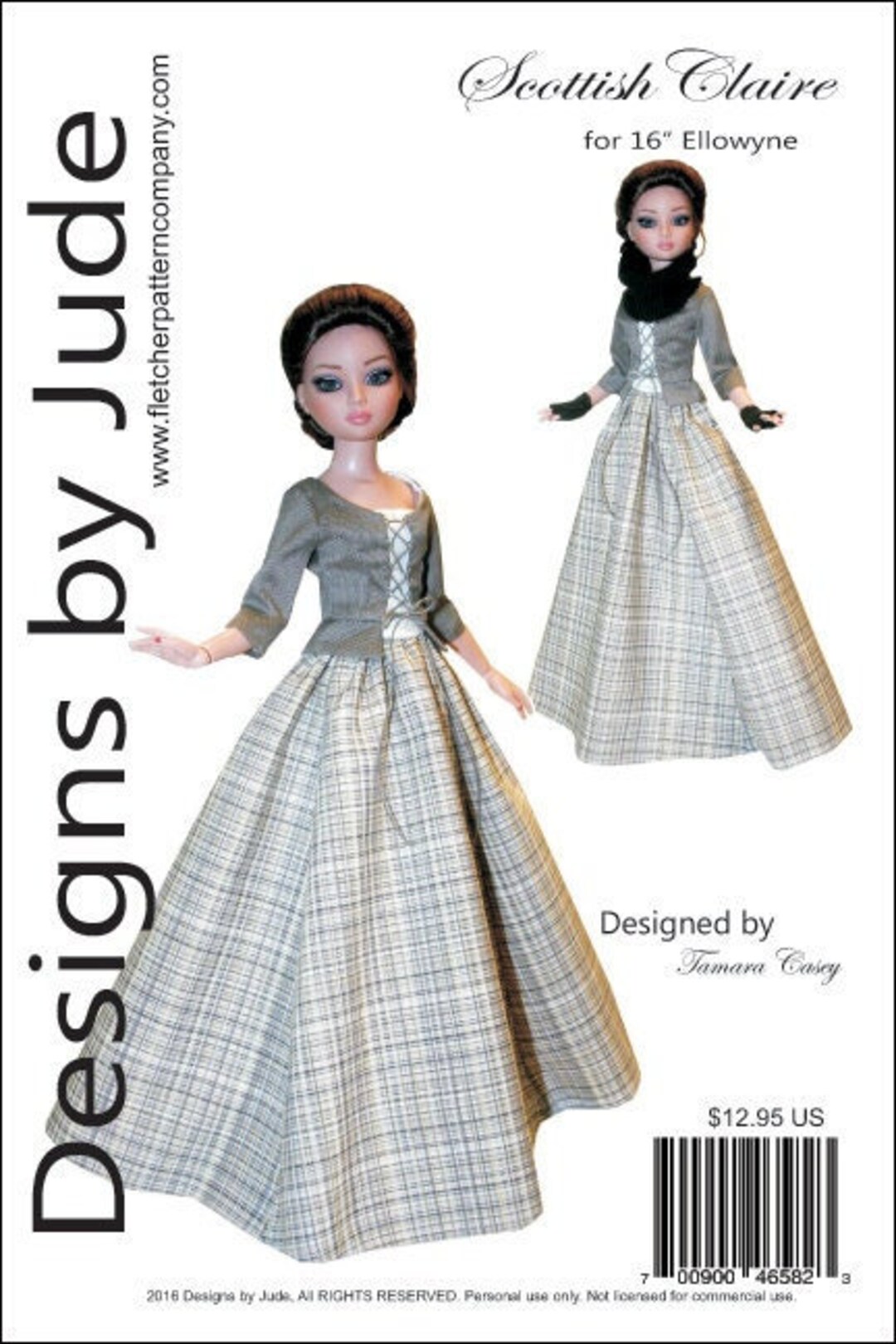 Scottish Claire Outlander Pattern for Ellowyne Wilde Dolls Tonner - Etsy