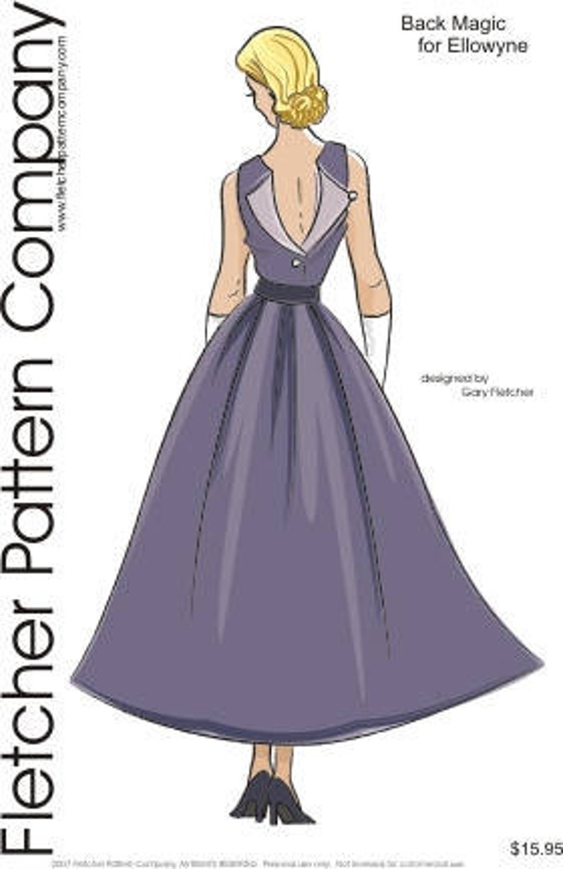 PDF Back Magic Dress Doll Clothes Sewing Pattern for 16 | Etsy