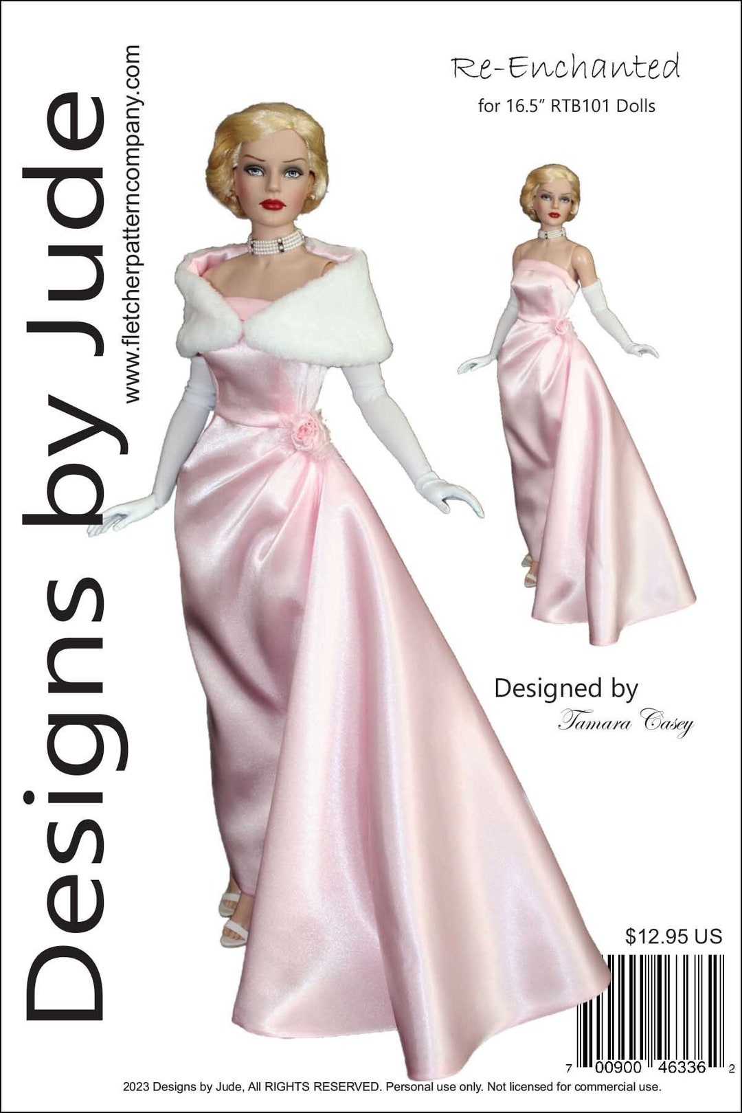 PDF Doll Clothes Sewing Pattern for 16.5" RTB101 Body Doll Tonner, Re ...