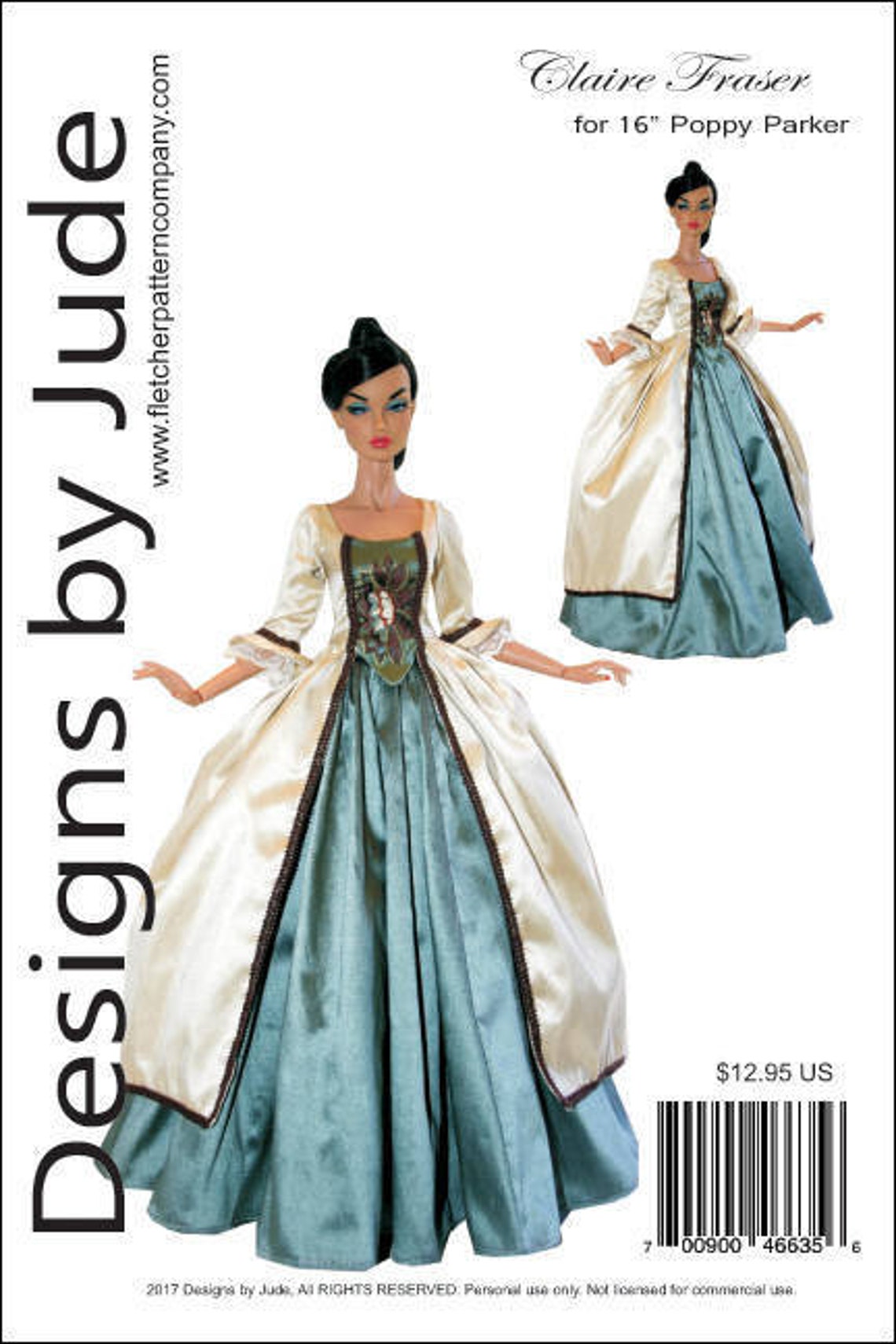 PDF Outlander Claire Fraser Dress Pattern for 16 Poppy - Etsy