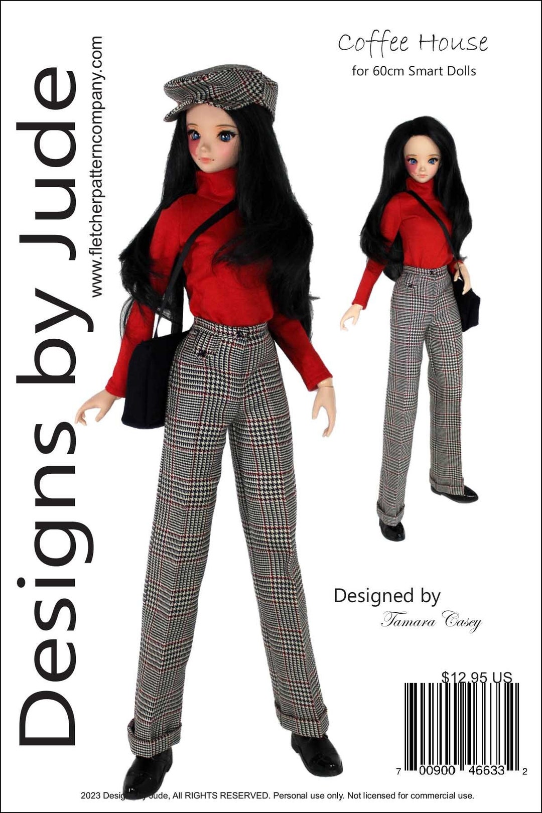 PDF Doll Clothes Sewing Pattern for 60cm Smart Dolls, Coffee House - Etsy