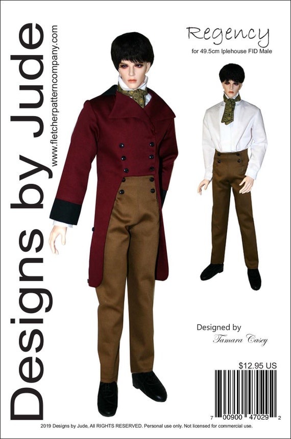 PDF Regency Clothing Pattern for 49.5cm Iplehouse FID Male - Etsy