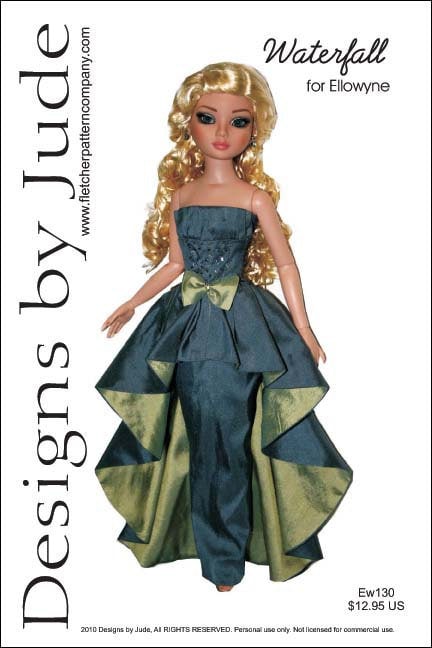 PDF Waterfall Dress Pattern for Ellowyne - Etsy