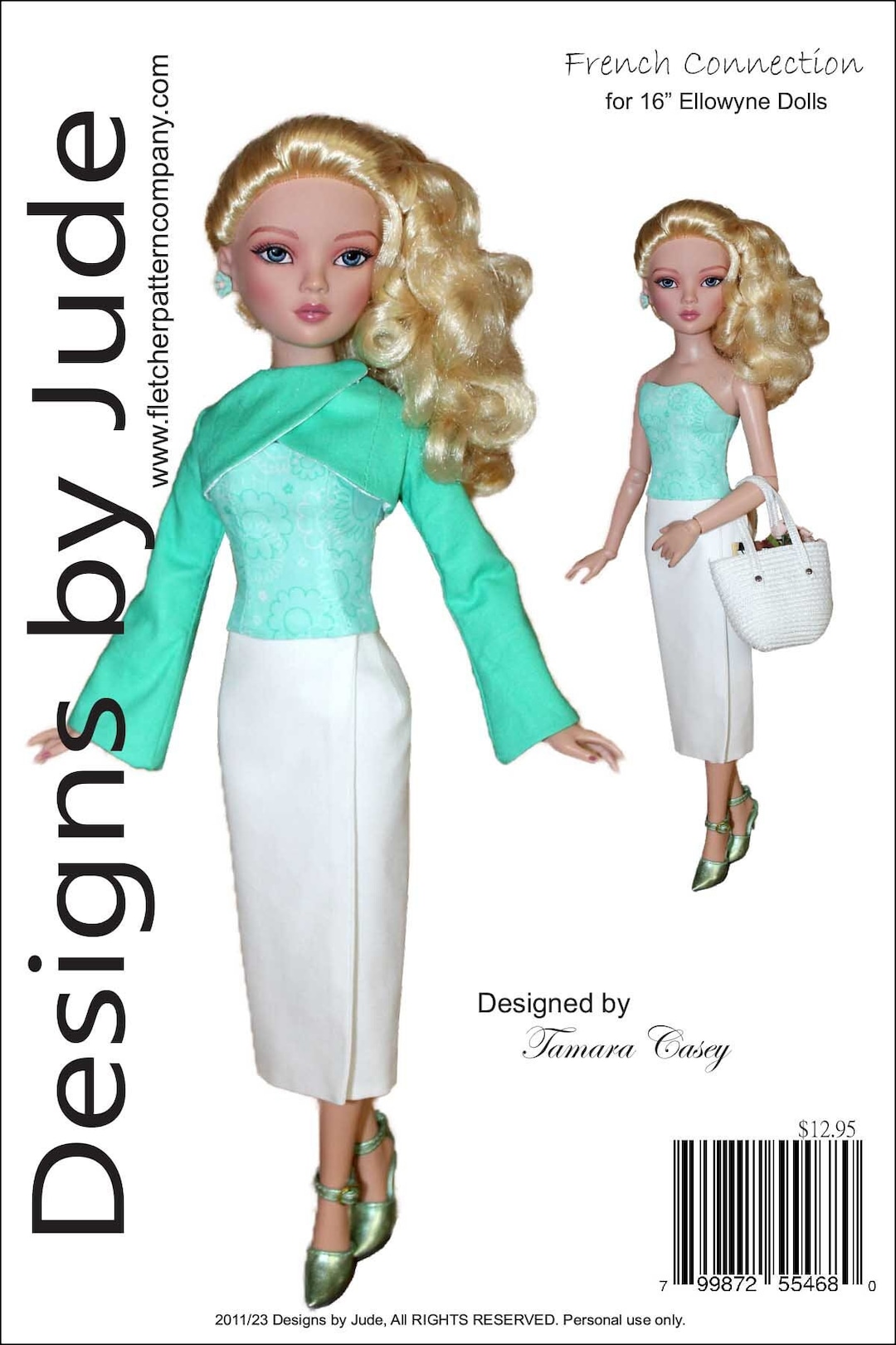 Doll Clothes Sewing Pattern for Ellowyne & Neema Dolls Tonner, French ...