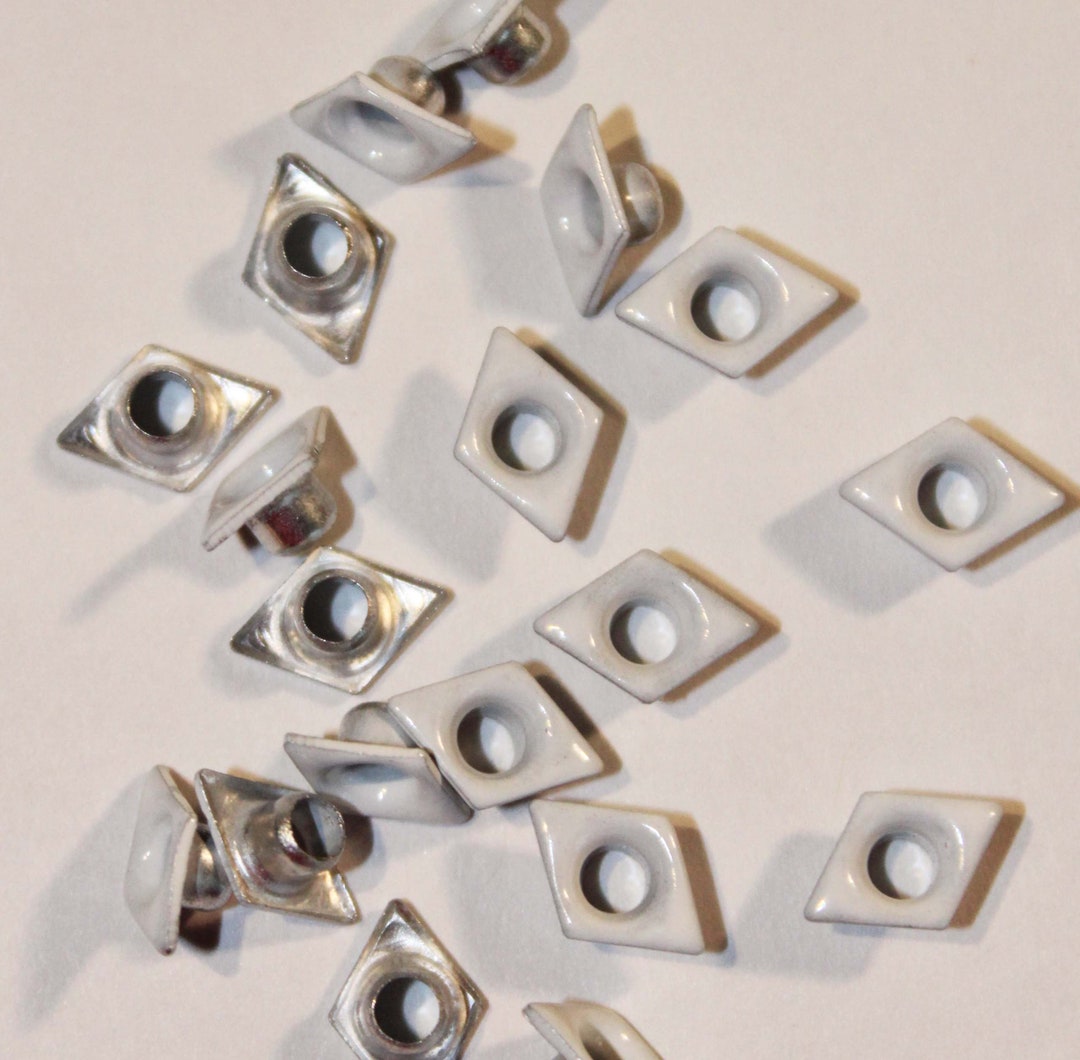 1/8 Inch Diamond Shaped Aluminum Eyelets for Cards, Tags, Scrapbooking ...