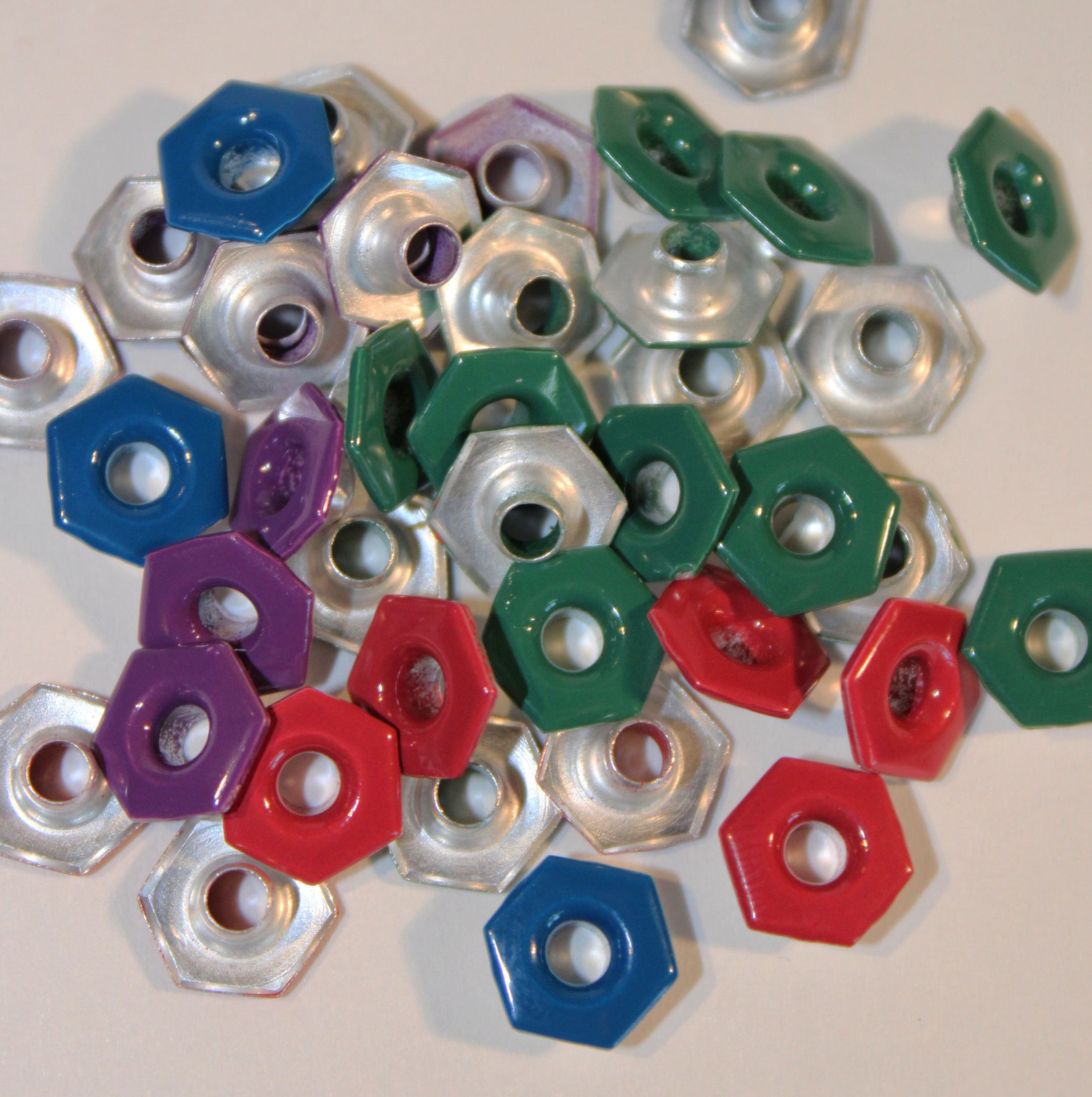 1/8 Inch Hexagon Shaped Eyelets for Tags, Cards, Scrapbooking and ...