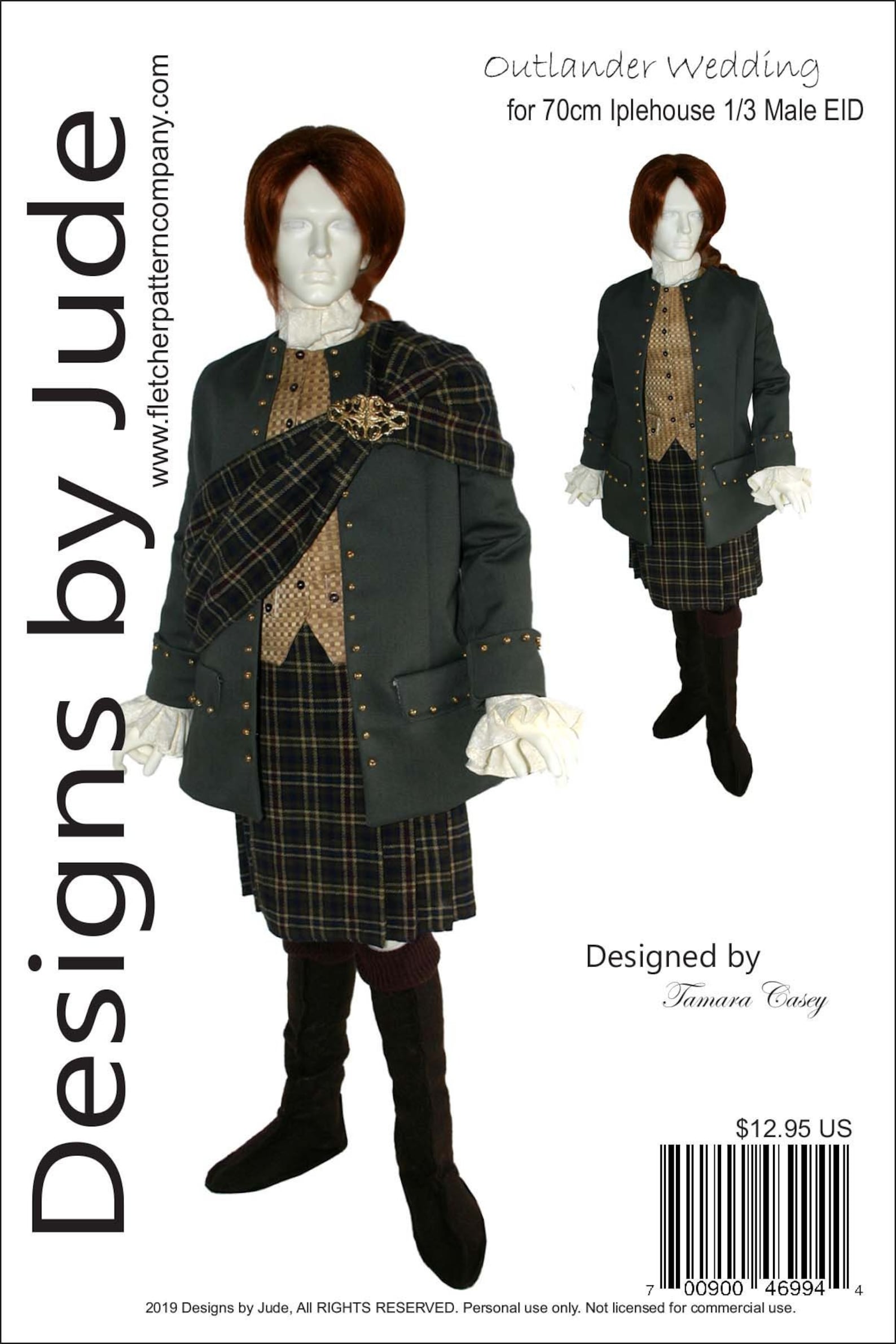 PDF Outlander Wedding Jamie Doll Clothes Sewing Pattern for | Etsy