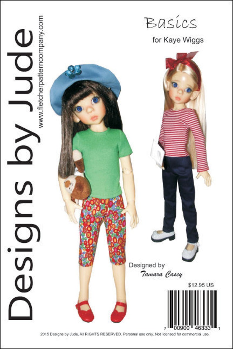 PDF Basics Doll Clothes Sewing Pattern for 46cm Kaye Wiggs MSD - Etsy
