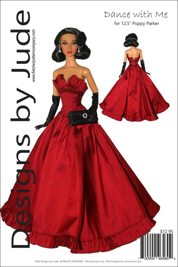 Dance With Me Doll Clothes Sewing Pattern for 12.5 Poppy Parker Fashion Dolls Integrity Etsy Australia