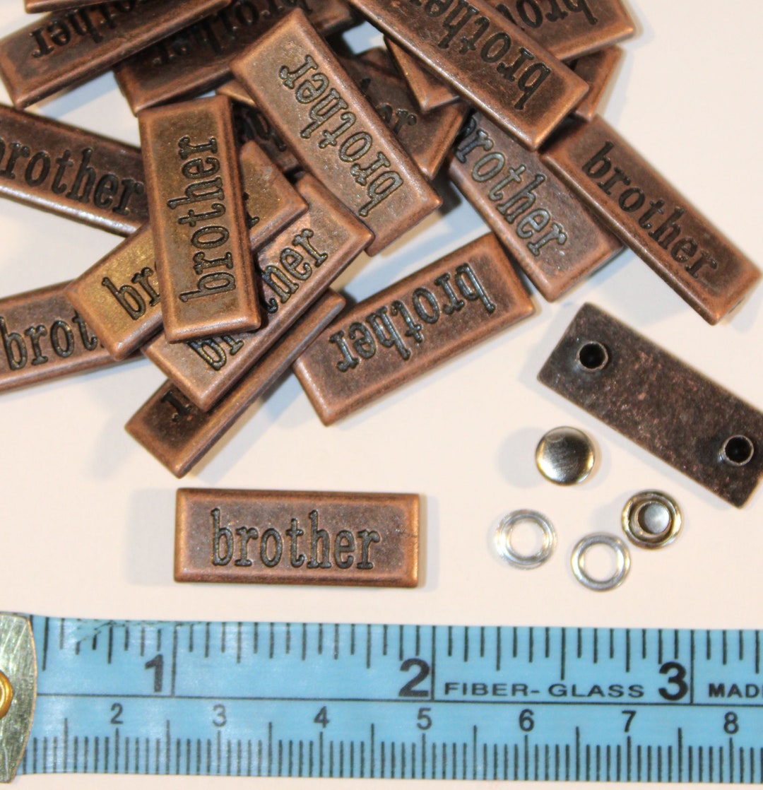 Stamped Metal Family Word Plates for Cards, Tags, Scrapbooking and ...