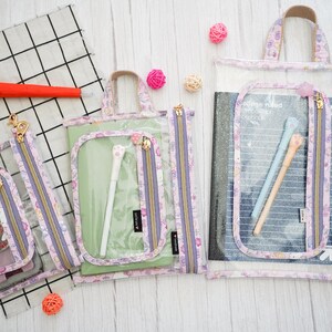 Clear Folder Zipper Bag Sewing Pattern: 3 Sizes (PDF Pattern and Video ...