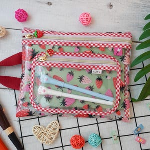 Clear Folder Zipper Bag Sewing Pattern: 3 Sizes (PDF Pattern and Video ...