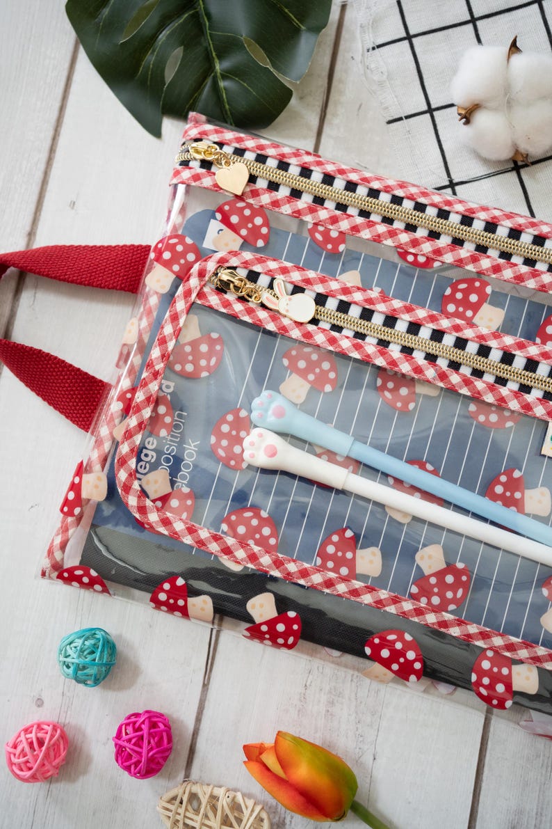 Clear Folder Zipper Bag Sewing Pattern: 3 Sizes (PDF Pattern and Video ...