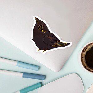 Sad Crow Sticker - Etsy